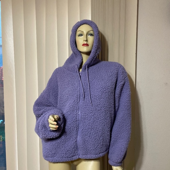 Forever 21 | Jackets & Coats | Women Large Roomy Forever 2 Purple Teddy ...